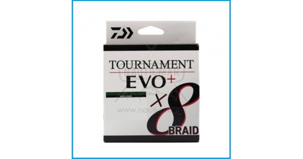 Multifilamento Daiwa Tournament 8 Braid EVO + Dark Green 0.20mm 135m